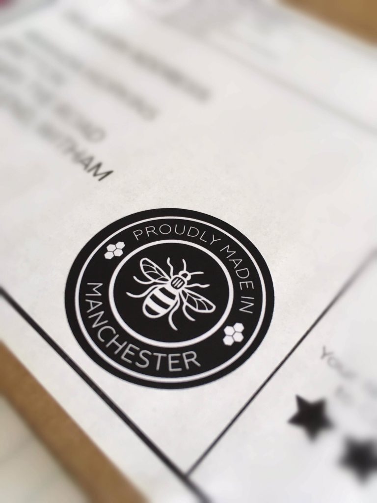 Made in Manchester Stickers - Aqua Design Group | Graphics Design and ...